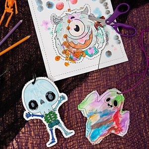 Halloween " Cut & Color " 10 Pack - Printable - Etsy