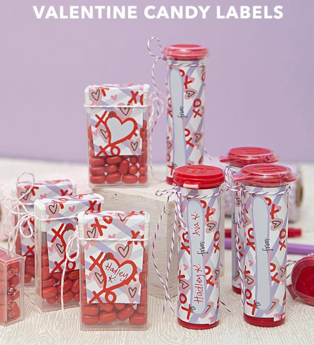 Printable Valentine Labels for Tic Tac’s and Mini M&m’s - Etsy