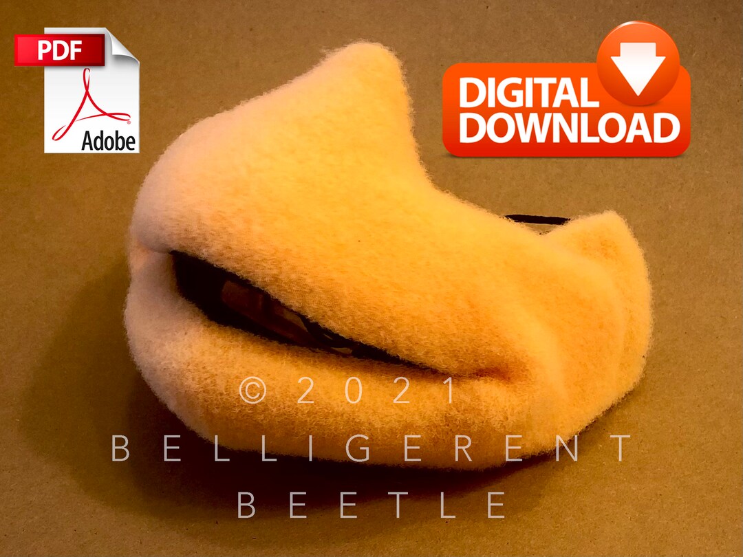 Puppet Snout Mask (pattern Only) - Etsy