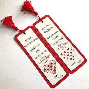Valentine Bookmarks for Kids & Teachers - Perfect for School Classroom ...