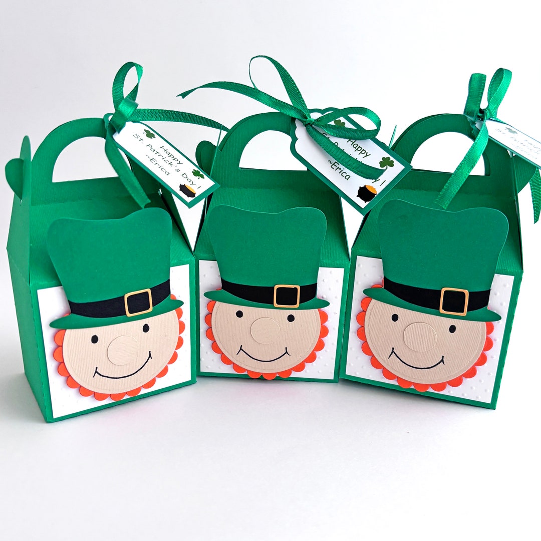 St. Patrick's Day Treat Bags, St Pattys Day Favor Box, St Patricks ...