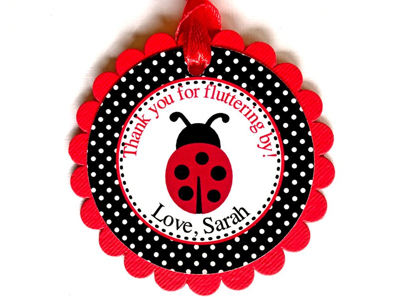 Personalized Ladybug Favor Tags, Ladybug Party, Ladybug Birthday ...