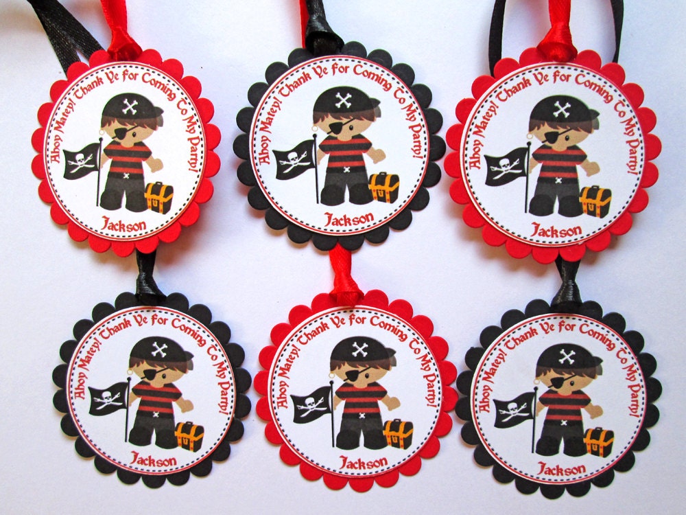 Pirate Party Gift Tags Pirate Gift Tags Pirate Birthday Tags - Etsy ...