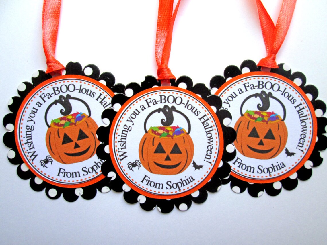 Halloween Tags Halloween Gift Tags Halloween Party Trick or - Etsy