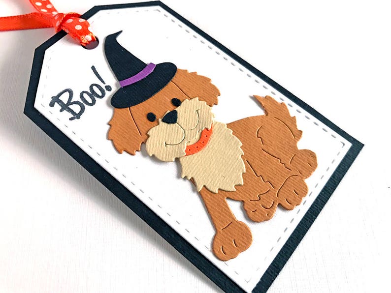 Dog Halloween Tags Cute Halloween Gift Tags Halloween Favor | Etsy