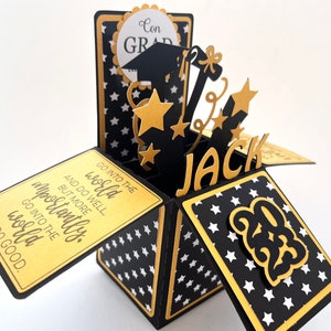 Graduation Pop up Card Graduation Gift Card Holder - Etsy