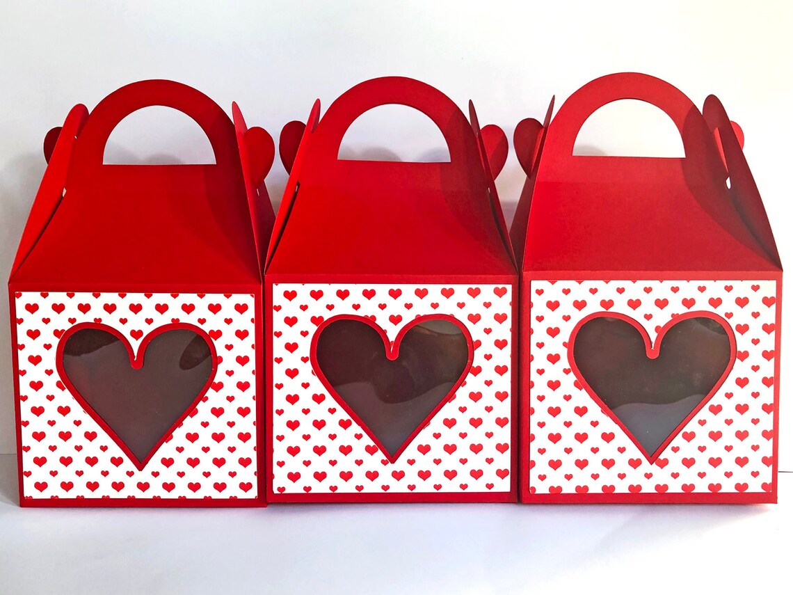 Valentine Treat Box, Favor Box, Valentines Day Gift Box, Candy Box ...