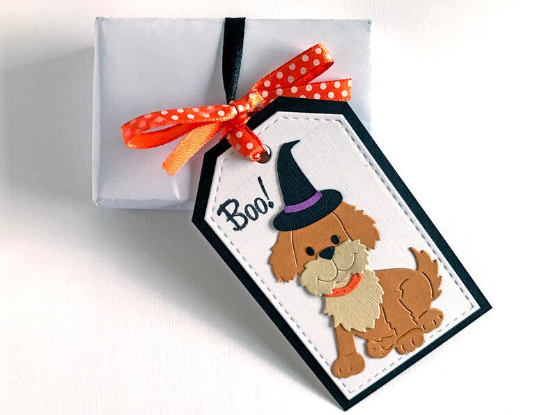 Dog Halloween Tags Cute Halloween Gift Tags Halloween Favor | Etsy