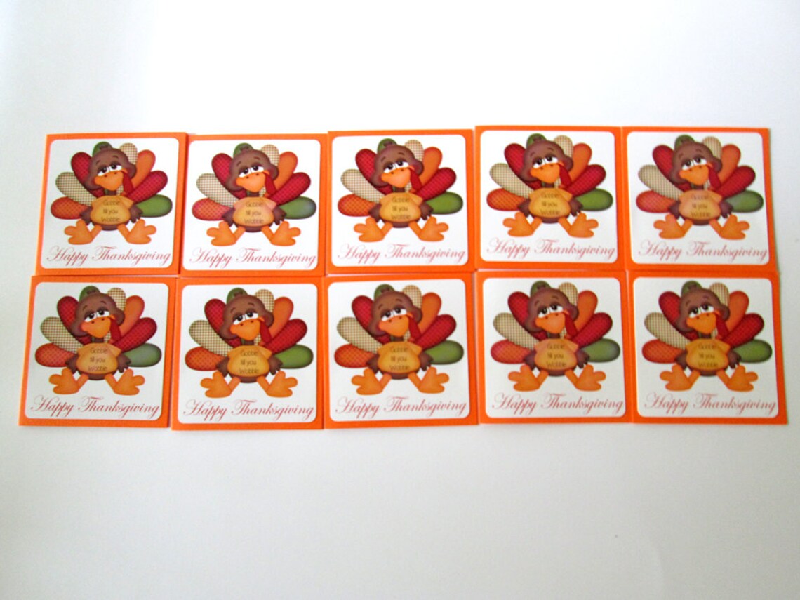 Happy Thanksgiving Cards Turkey Cards Cute Thanksgiving - Etsy