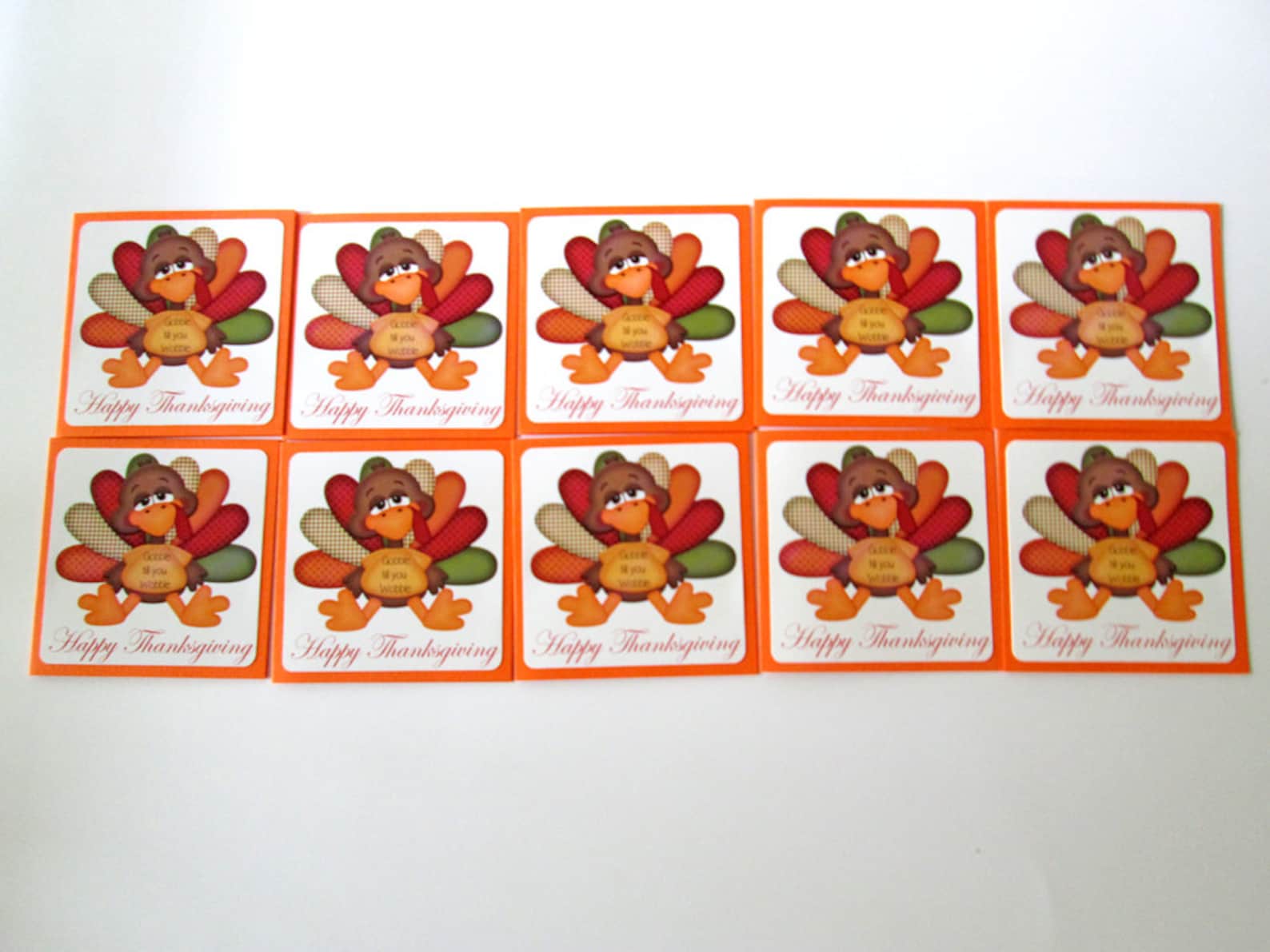 Happy Thanksgiving Cards - Turkey Cards - Cute Thanksgiving Gift Tags ...