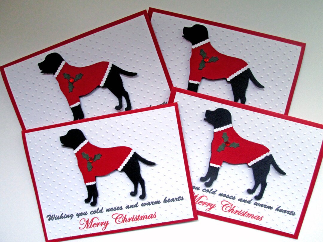Labrador Dog Christmas Cards Set, Holiday Cards, Boxed Christmas Card ...