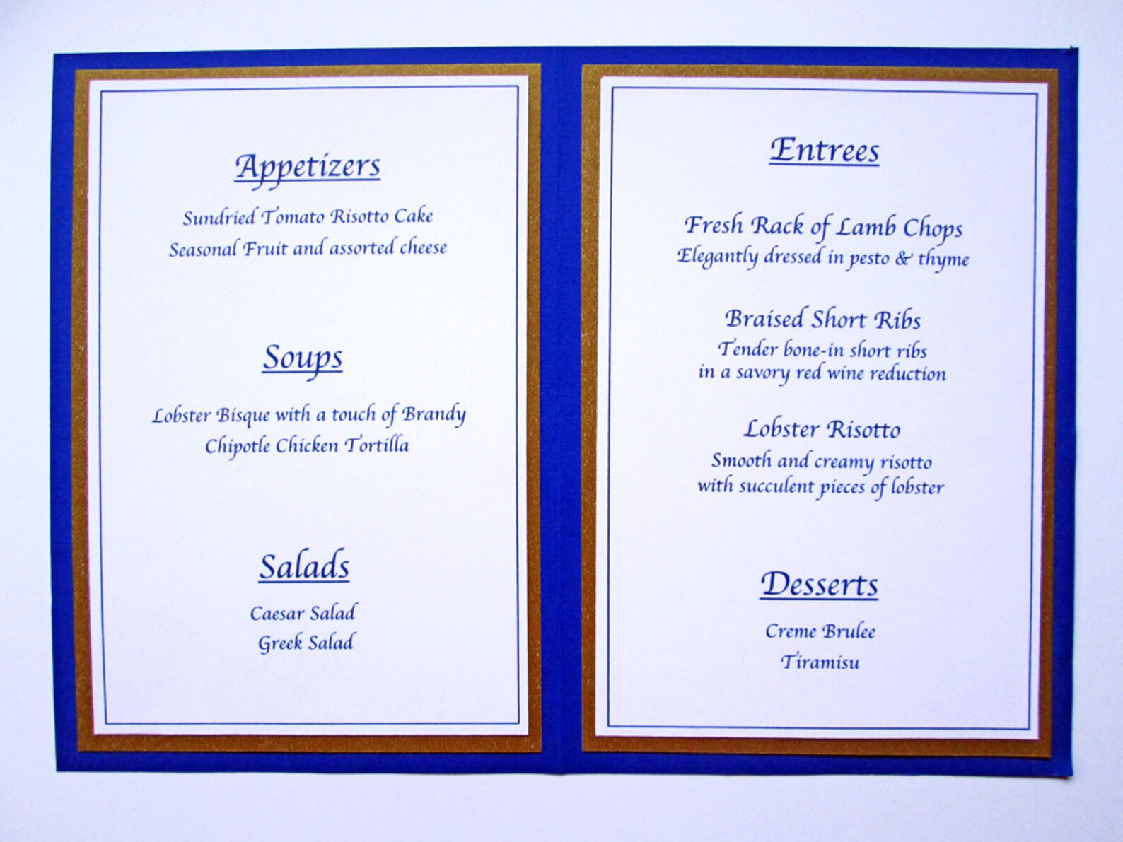 Graduation Menu Cards High School College Graduation Party - Etsy