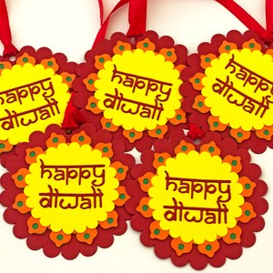 Happy Diwali Gift Tags, Mandala Favor Tags, Festival of Lights, Diwali ...