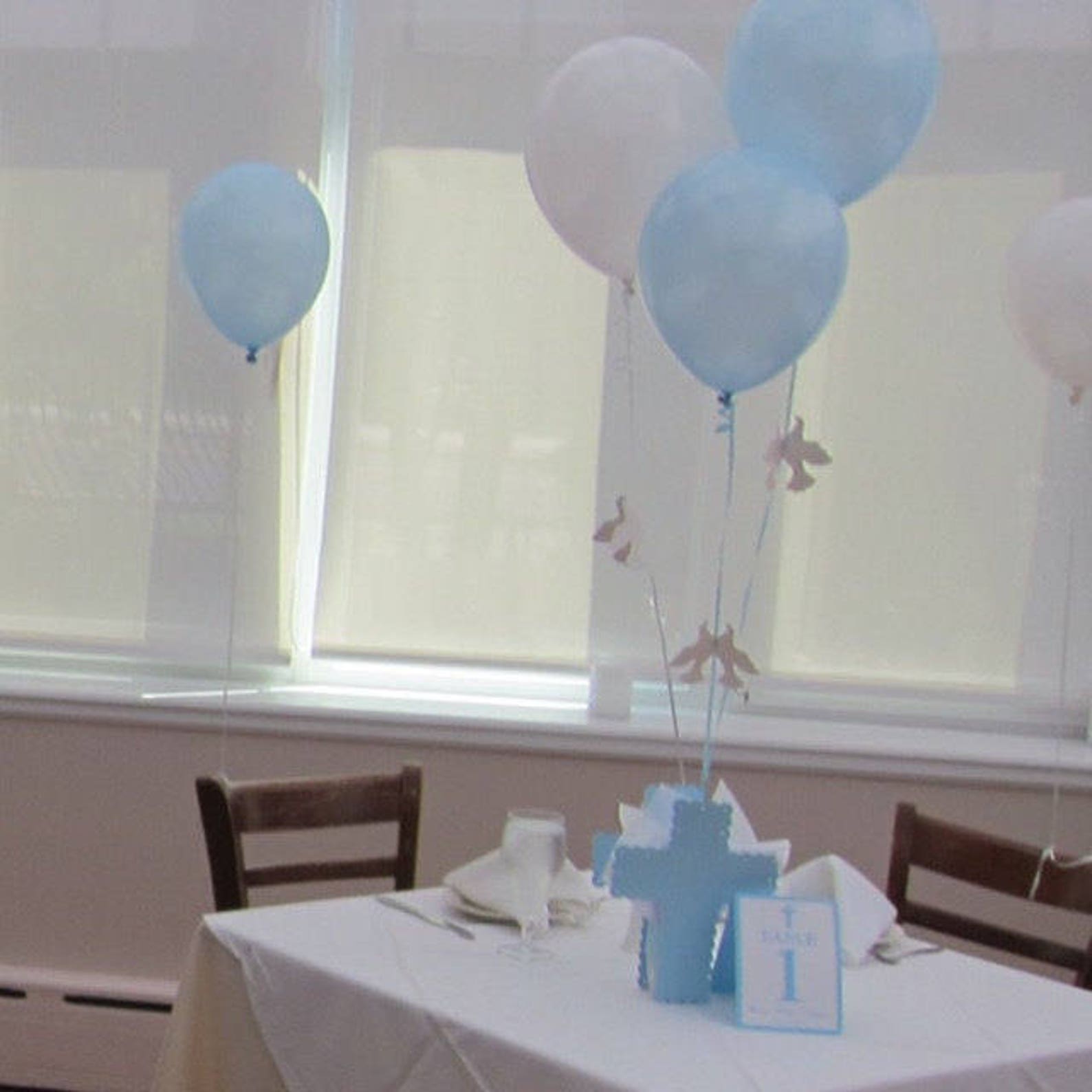 5 Personalized Boy Baptism Table Numbers Christening Table | Etsy