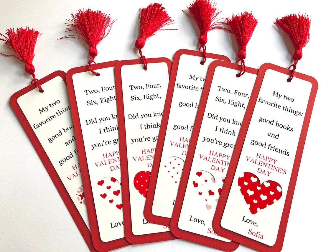 Valentine Bookmarks for Kids & Teachers - Perfect for School Classroom ...