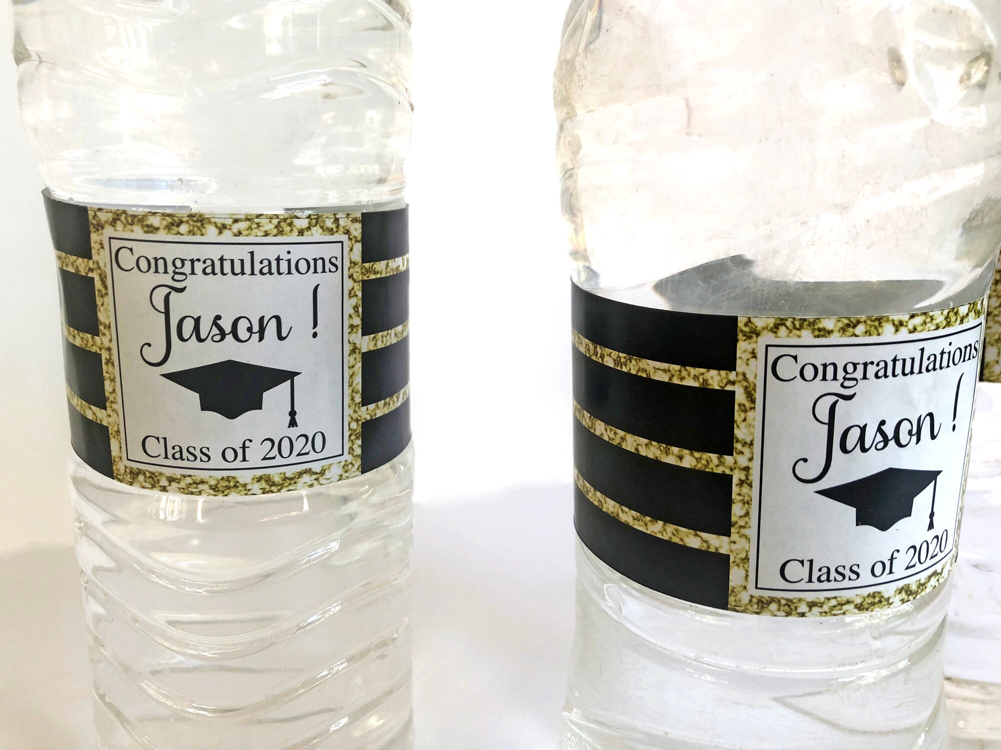 Graduation Party Water Bottle Sticker Labels, Personalized Graduation ...