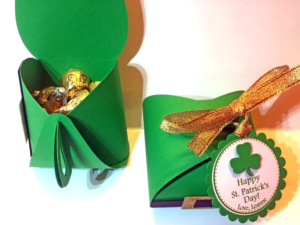 St. Patrick's Day Favor Boxes St Patrick's Party | Etsy