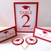 Graduation Table Numbers, Graduation Table Cards, High School, College ...