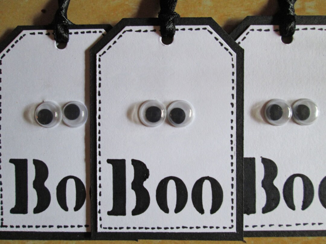 Halloween Gift Tags, Gift Wrap, Ghost, Spooky Eyes, Cute Gift Tag ...