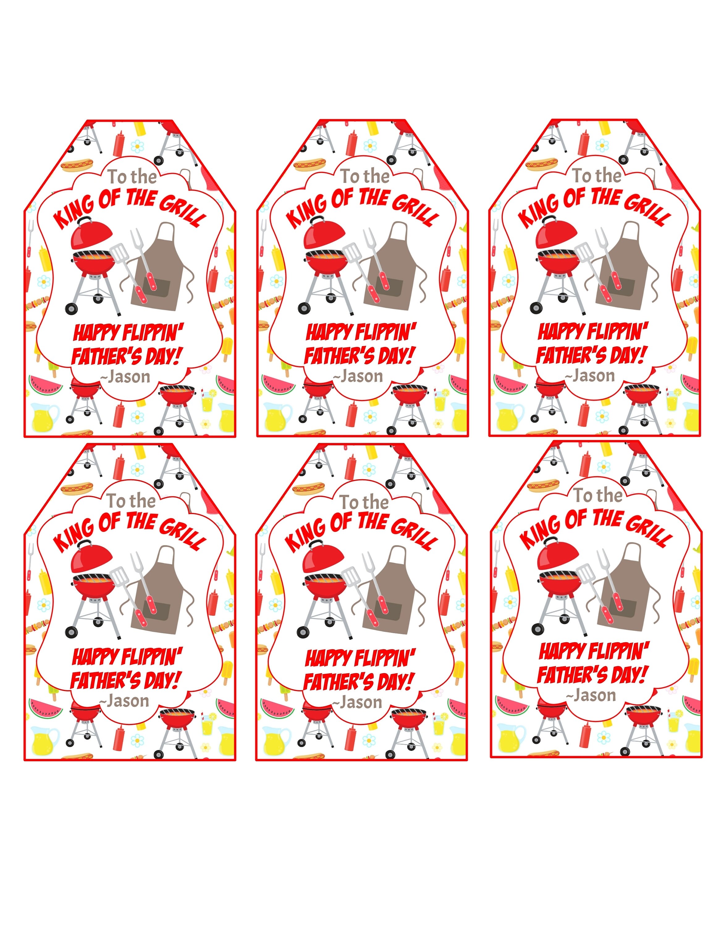 Father's Day Tags Printable, Editable Happy Fathers Day Gift Tag ...