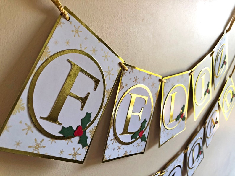 Feliz Navidad Banner Merry Christmas Decoration Sign Photo - Etsy