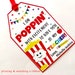 Popcorn Gift Tags Back to School Favor Tags First Day of - Etsy