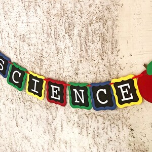 Science Banner, Classroom Decorations, Teacher Garland, Bulletin Board ...