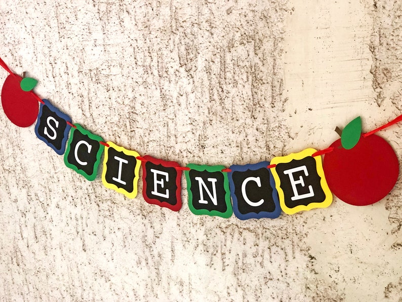 Science Banner Classroom Decorations Teacher Garland | Etsy