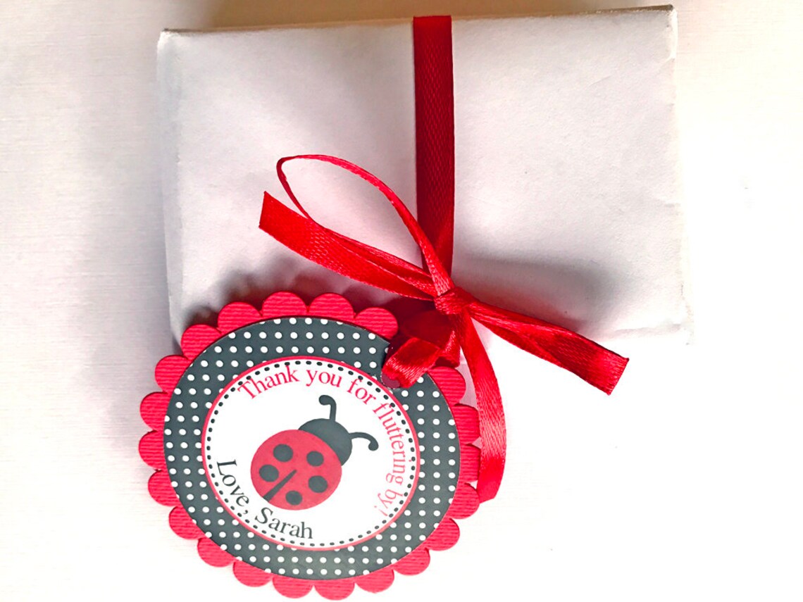 Personalized Ladybug Favor Tags, Ladybug Party, Ladybug Birthday ...