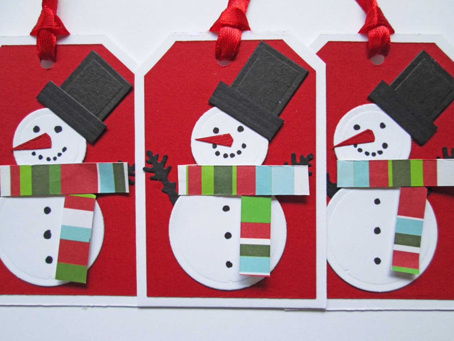 Snowman Christmas Gift Tags Christmas Tags Holiday Gift | Etsy