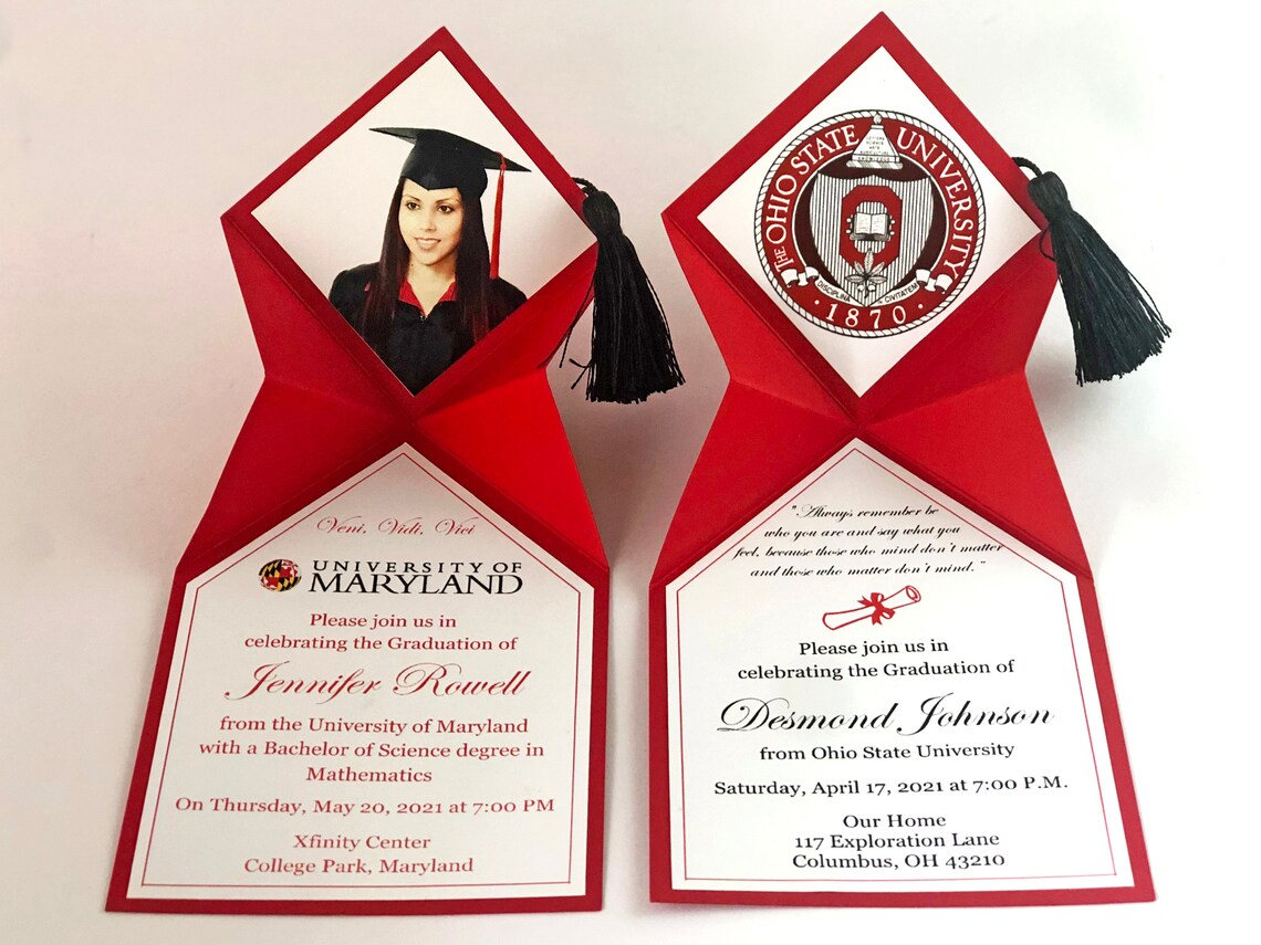 Graduation Invitation 2021 College Graduation Announcement Etsy Canada