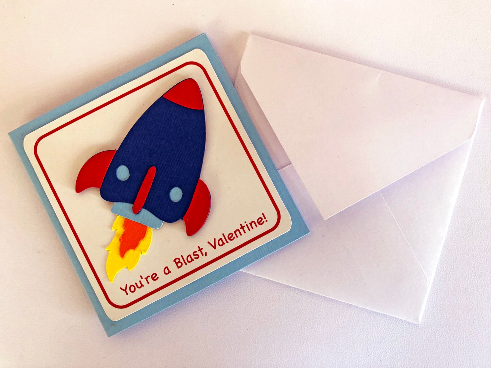 Happy Valentines Day Mini Cards for Kids School and Classroom, Rocket ...