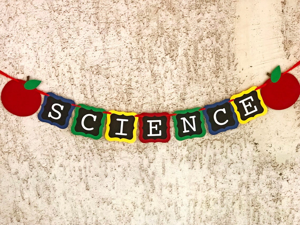 Science Banner Classroom Decorations Teacher Garland | Etsy