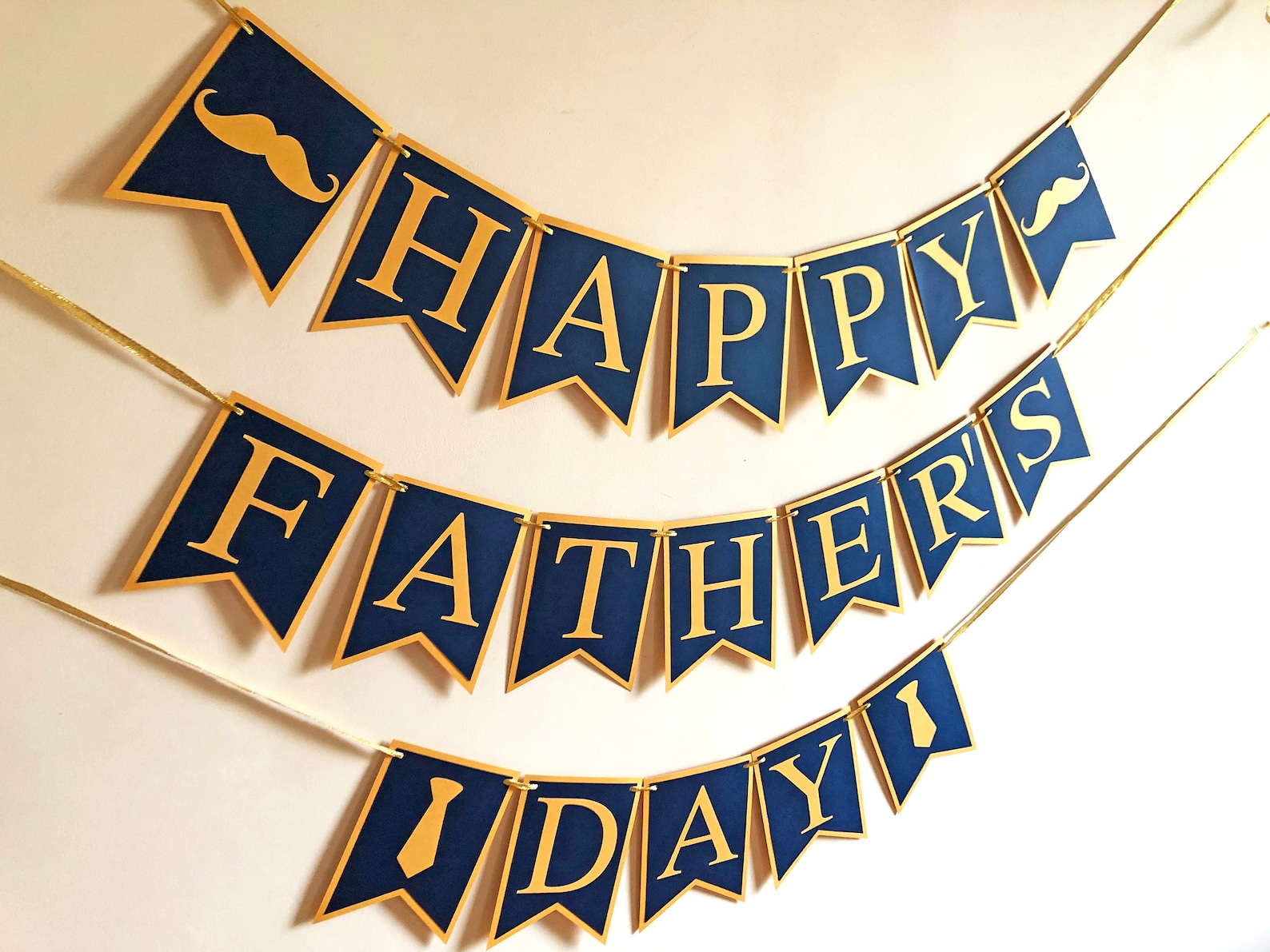 Happy Father's Day Banner Fathers Day Party Decorations | Etsy