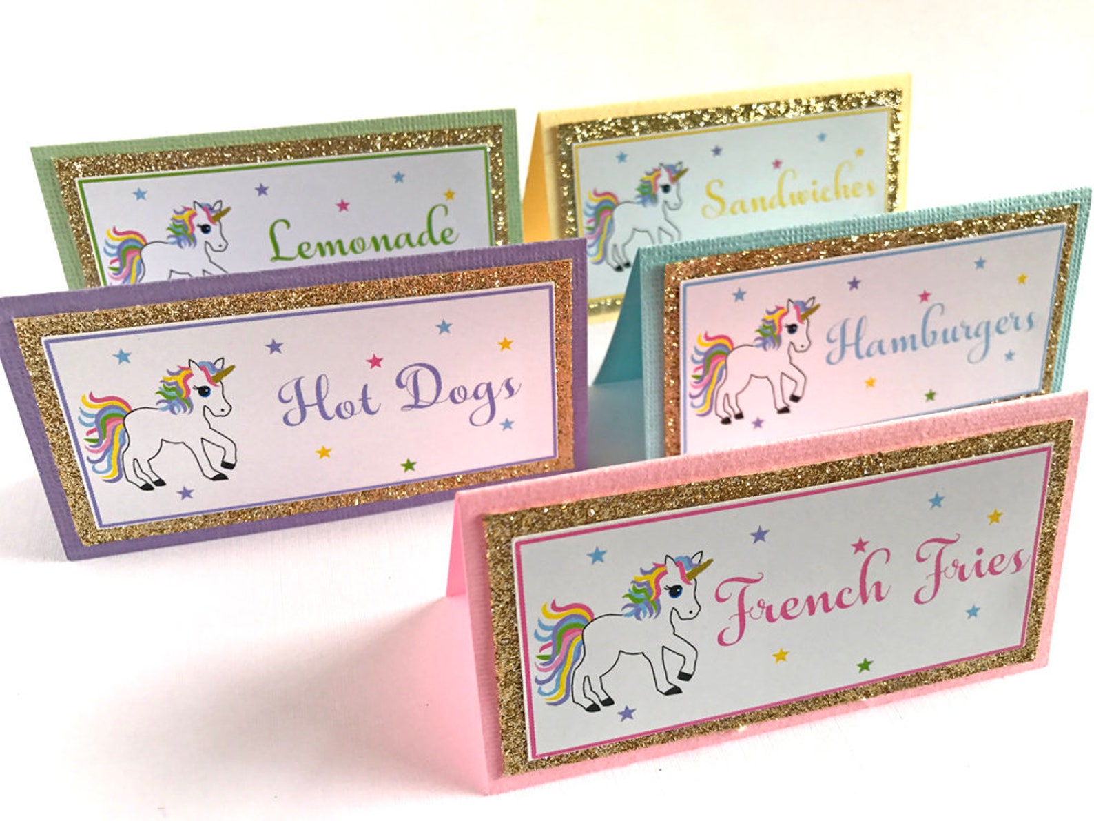 Unicorn Food Labels Unicorn Birthday Unicorn Party | Etsy