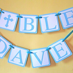 Boy Baptism Banner, First Communion, Confirmation, Christening Banner ...