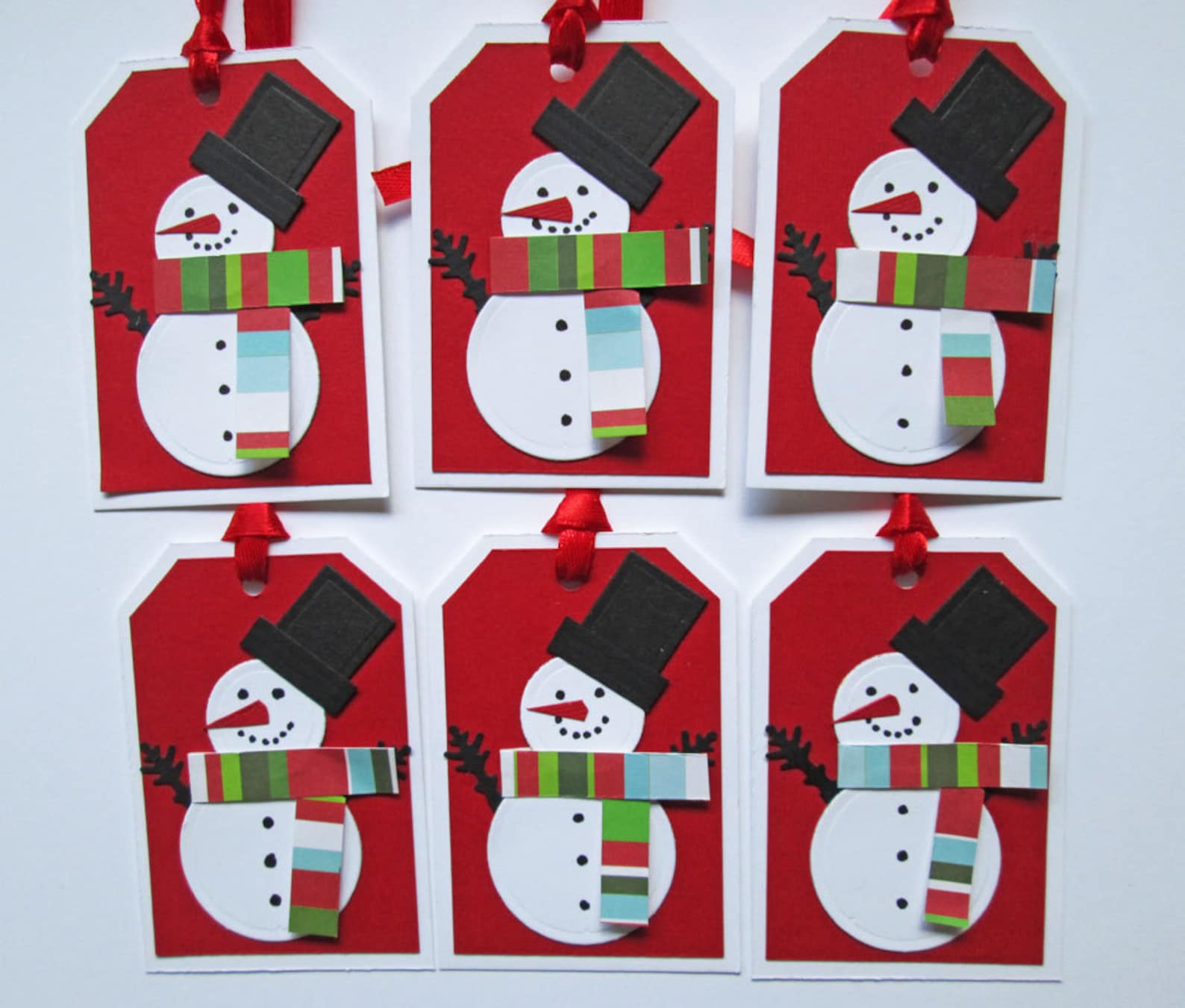 Snowman Christmas Gift Tags Christmas Tags Holiday Gift | Etsy