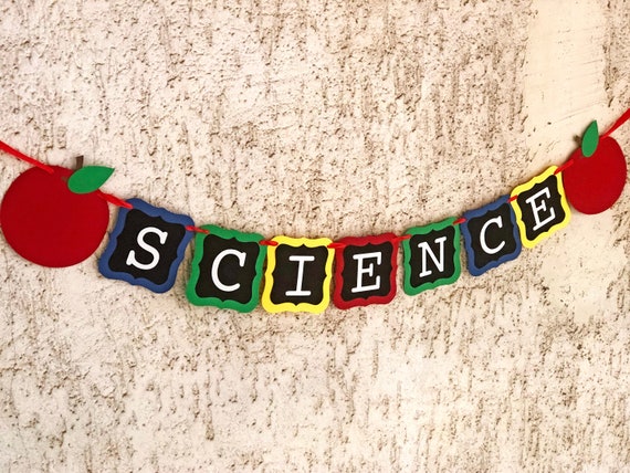 Science Banner Classroom Decorations Teacher Garland | Etsy