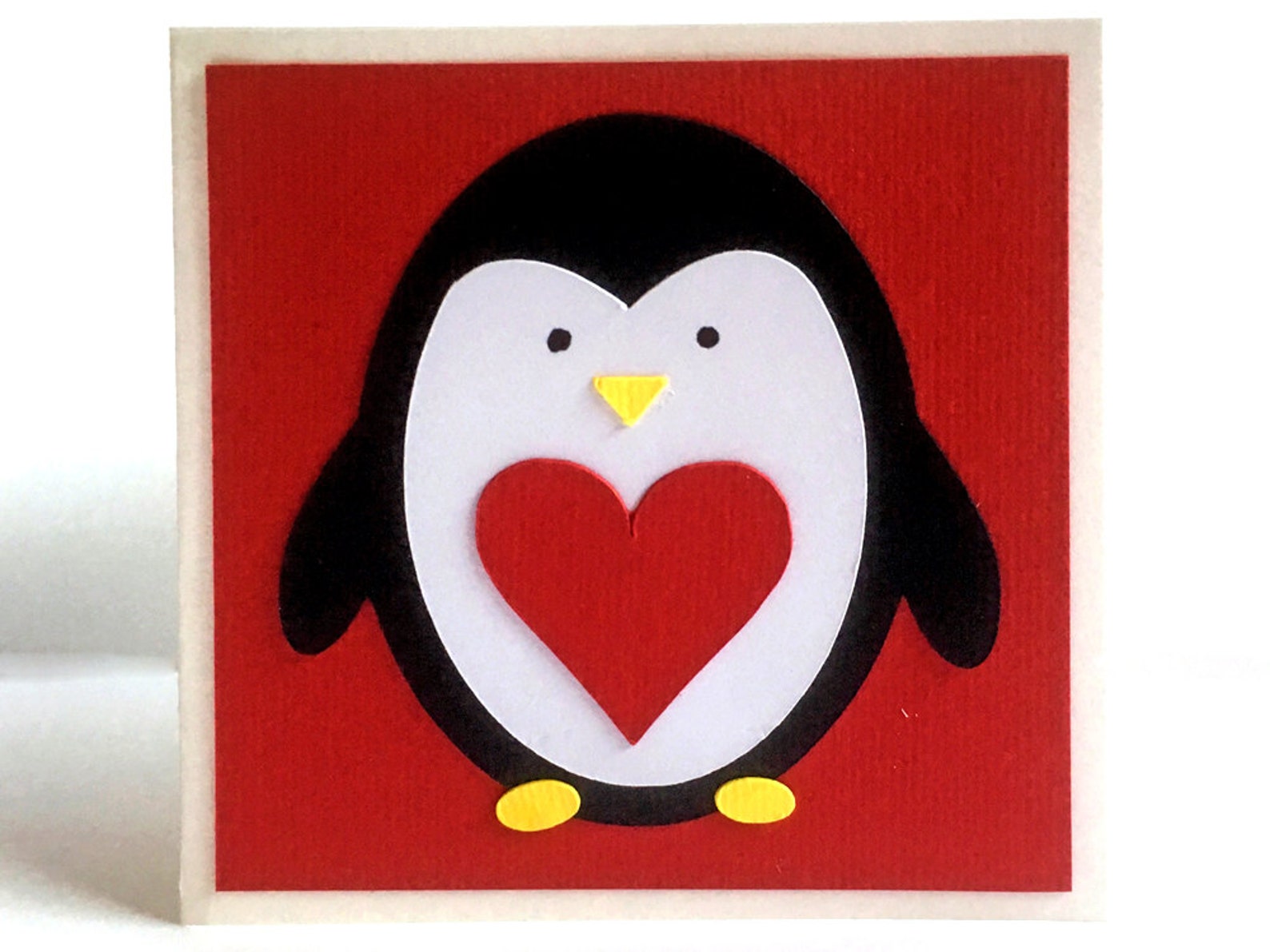 Penguin Valentine Cards Classroom Valentines for Kids Kids | Etsy