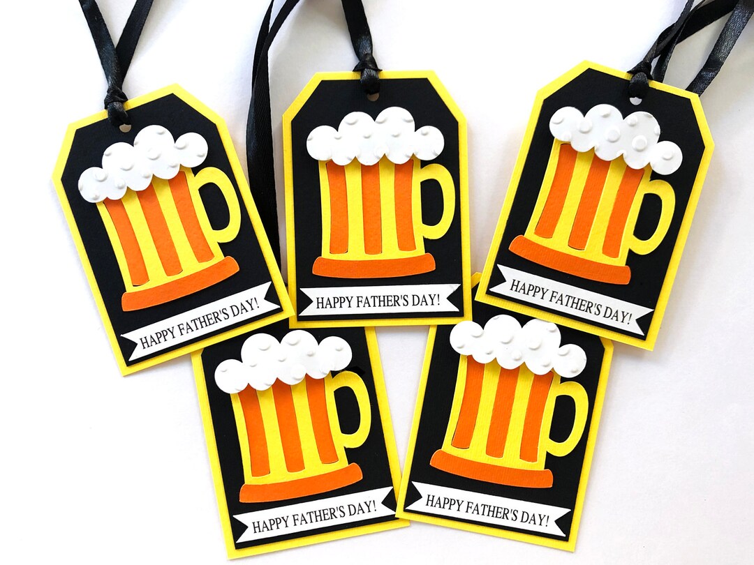 Fathers Day Gift Tags, Happy Father's Day Favor Tags, Best Dad Ever ...