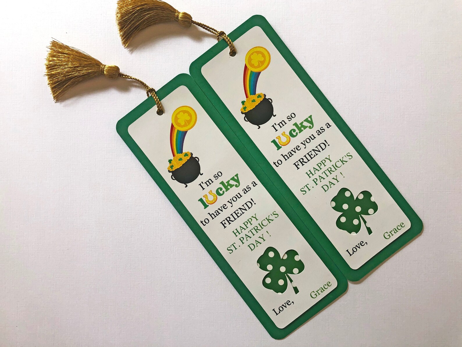 St Patrick's Day Bookmarks Classroom St Patricks Day Book - Etsy