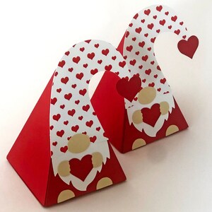 Gnome Valentine Favor Boxes, Valentine's Day Treat Box, Valentines ...