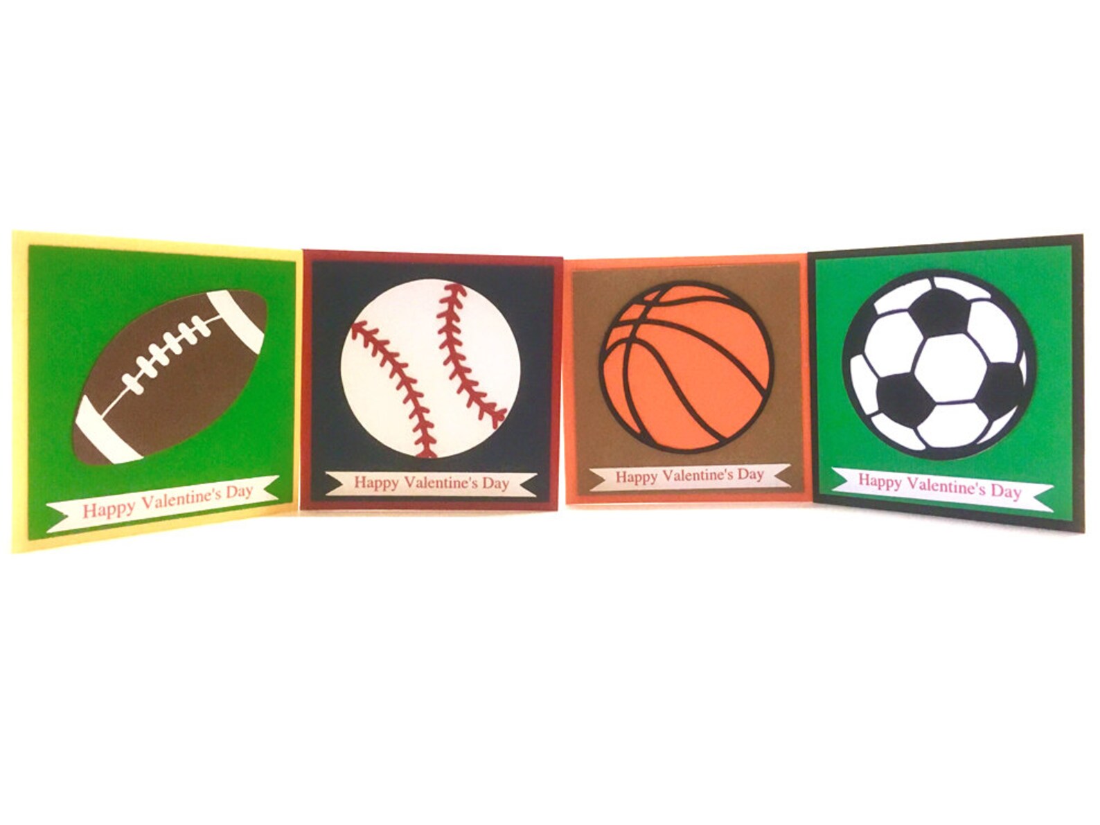 Sports Valentines Day Cards Baseball Valentines Football - Etsy