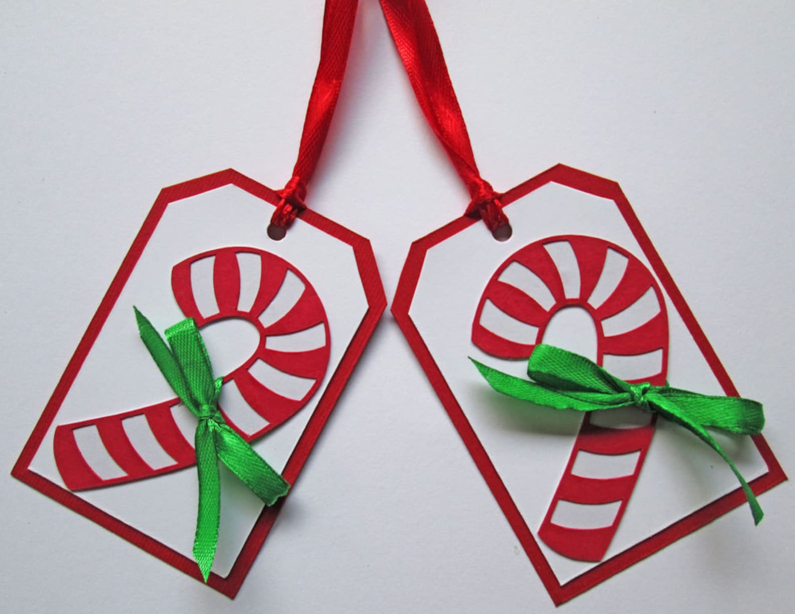 Candy Cane Christmas Tags Christmas Gift Tags Holiday Gift | Etsy