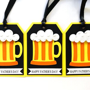 Fathers Day Gift Tags, Happy Father's Day Favor Tags, Best Dad Ever ...