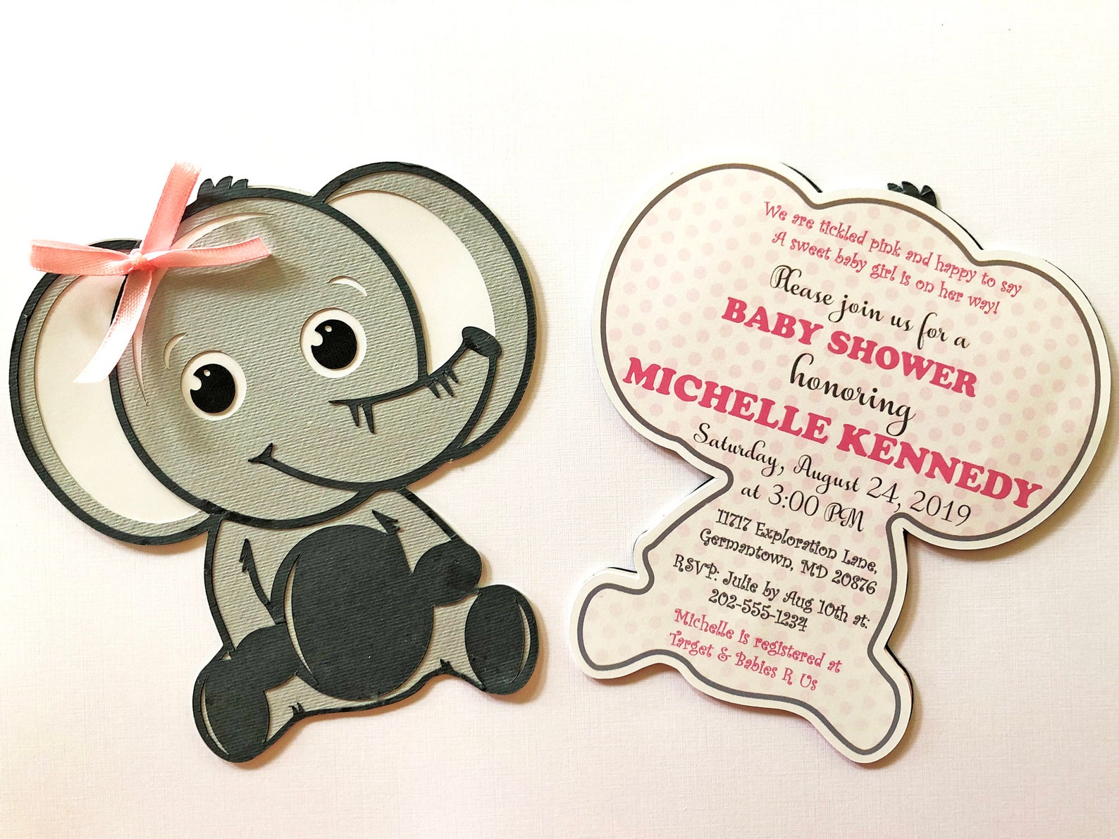 Elephant Baby Shower Invitation, Elephant Invitations, Safari Little ...