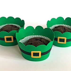 St Patricks Day Cupcake Wrappers, St Patrick's Day Cupcake Liners ...