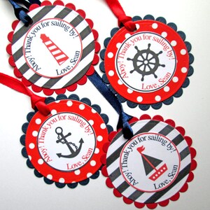 Nautical Gift Tags, Nautical Party Decorations, Nautical Birthday ...