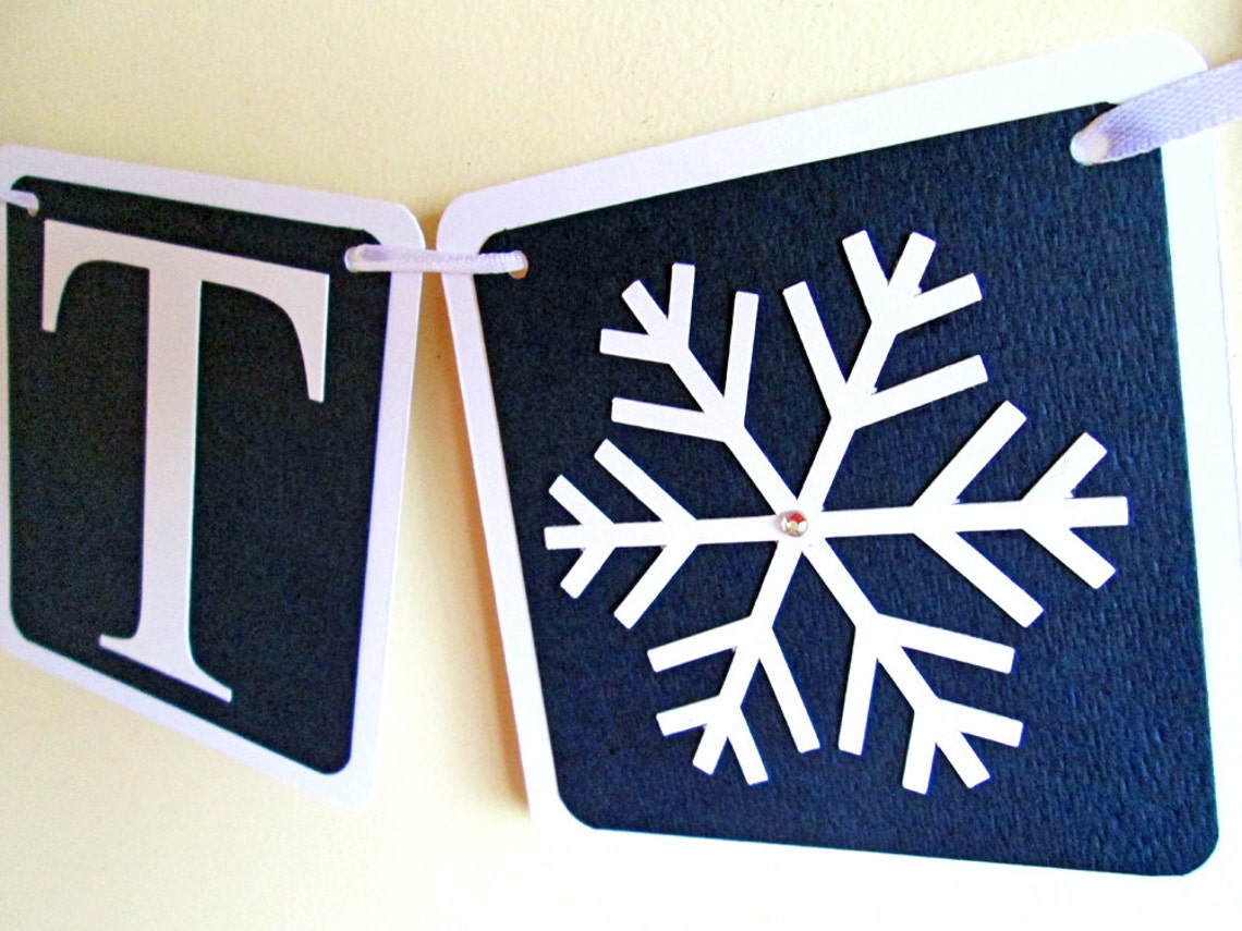 Let It Snow Banner Merry Christmas Banner Holiday Banner - Etsy