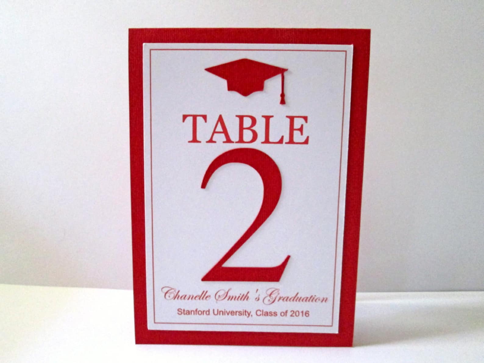 Graduation Table Numbers Graduation Table Cards High School - Etsy